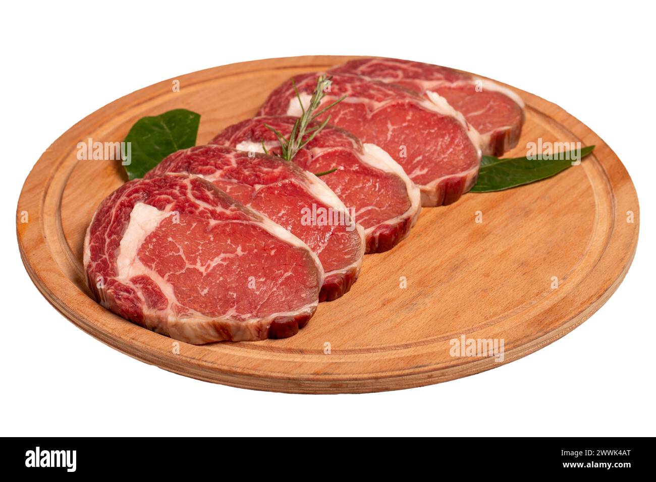 Beef entrecôte or ribeye. Butcher products. Raw beef ribeye isolated on ...