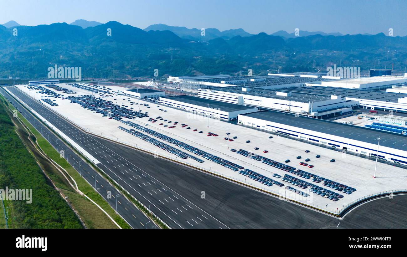 CHONGQING, CHINA - MARCH 24, 2024 - An aerial photo shows the SERES ...