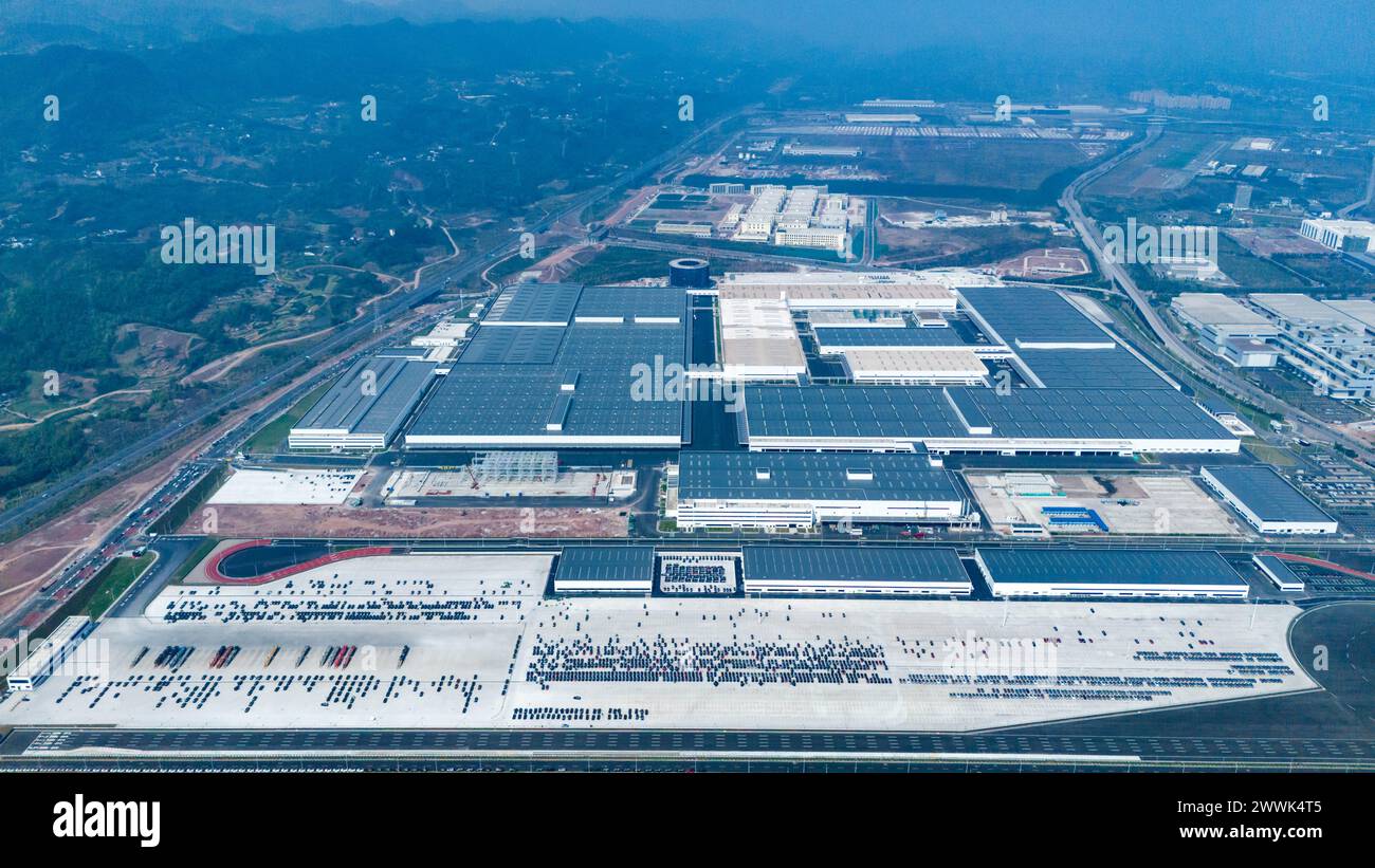 CHONGQING, CHINA - MARCH 24, 2024 - An aerial photo shows the SERES ...
