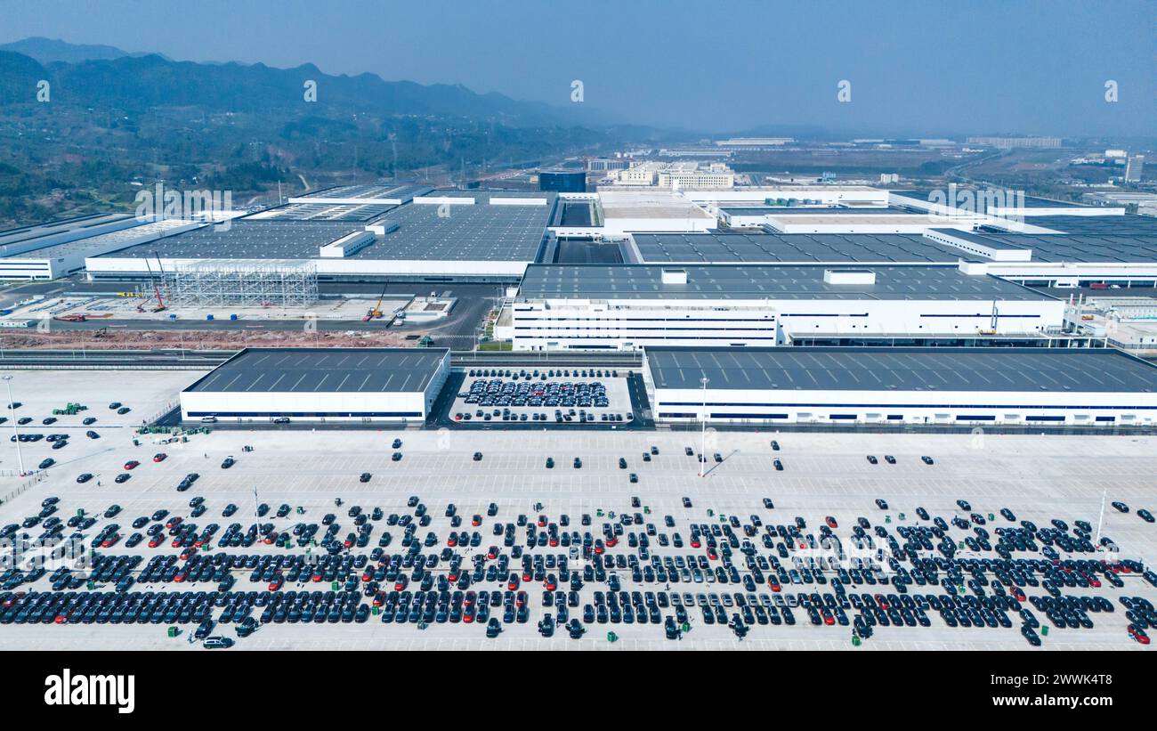 CHONGQING, CHINA - MARCH 24, 2024 - An aerial photo shows the SERES ...