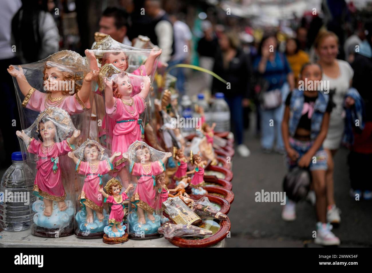 Catholic images for sell during Palm Sunday outside the Divine Child ...