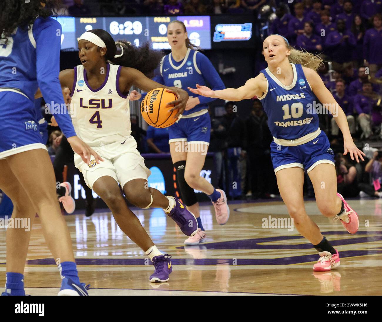 Baton Rouge, USA. 24th Mar, 2024. LSU Lady Tigers guard Flau'jae ...