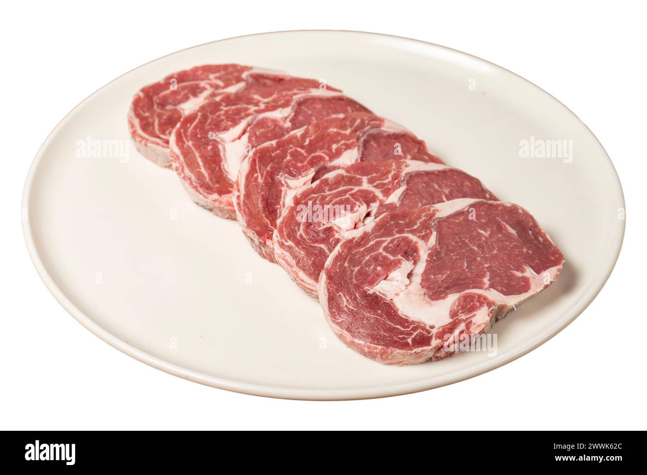 Raw beef ribeye meat. Butcher products. Fresh beef ribeye meat isolated ...