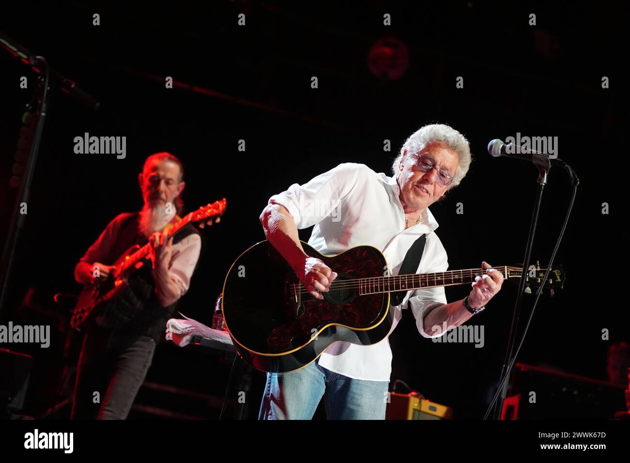 Roger Daltrey, on stage during 'Ovation' a celebration of 24 Years of ...