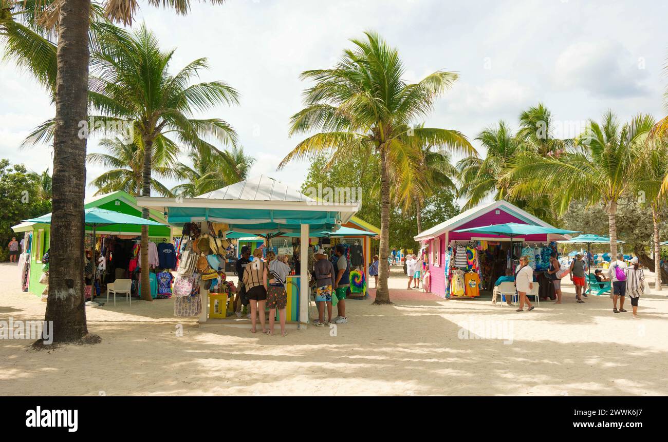 COCO CAY, BAHAMAS - February 1, 2024: Coco Cay is a port located in the ...