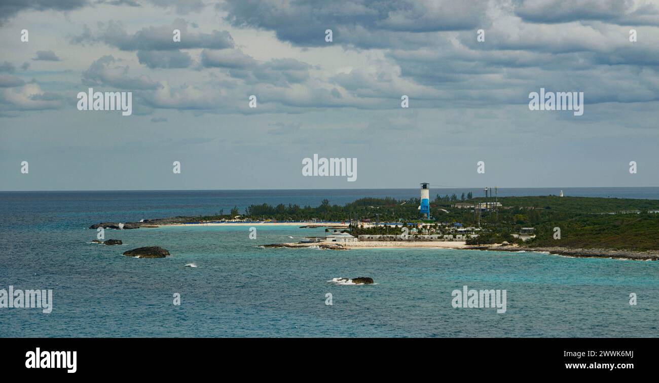 COCO CAY, BAHAMAS - February 1, 2024: Coco Cay is a port located in the ...