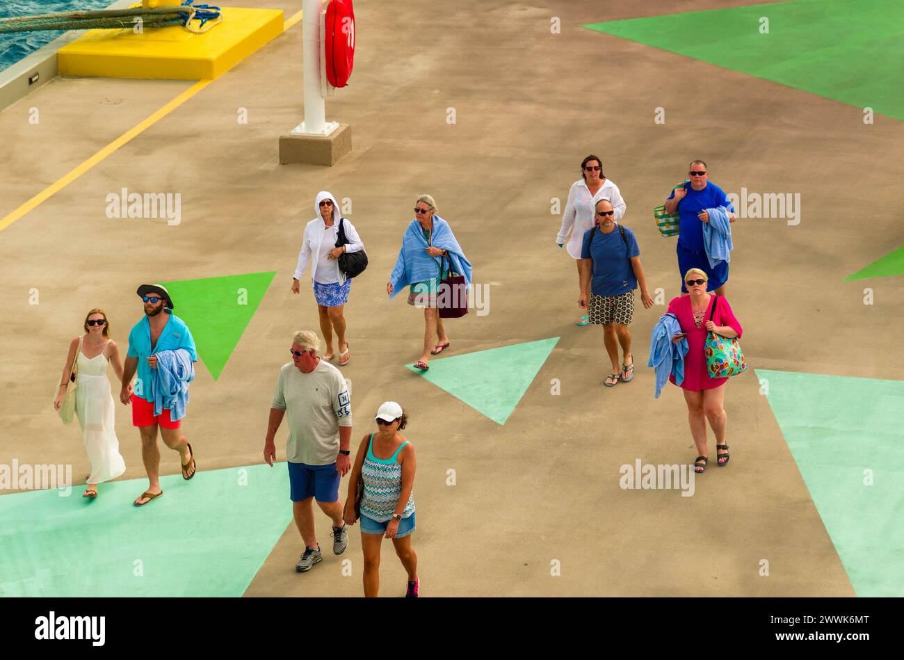 COCO CAY, BAHAMAS - February 1, 2024: Coco Cay is a port located in the ...