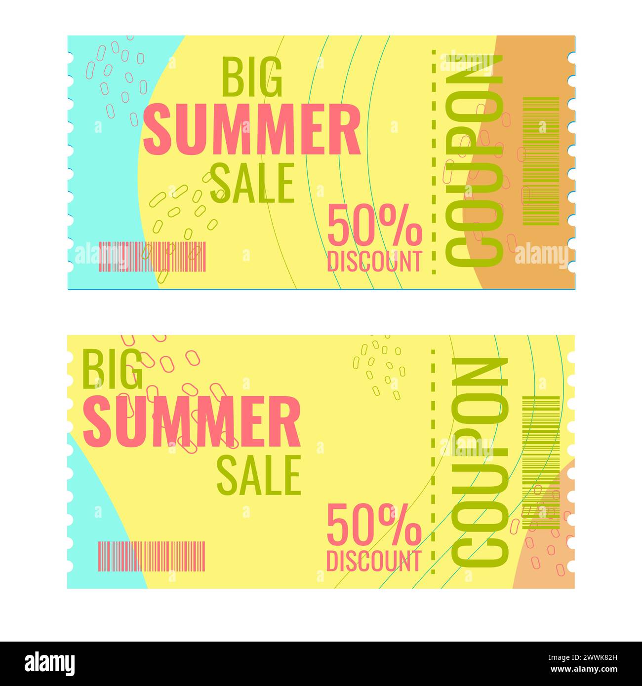 Summer discount layout template special sale offer. Decorated with ...