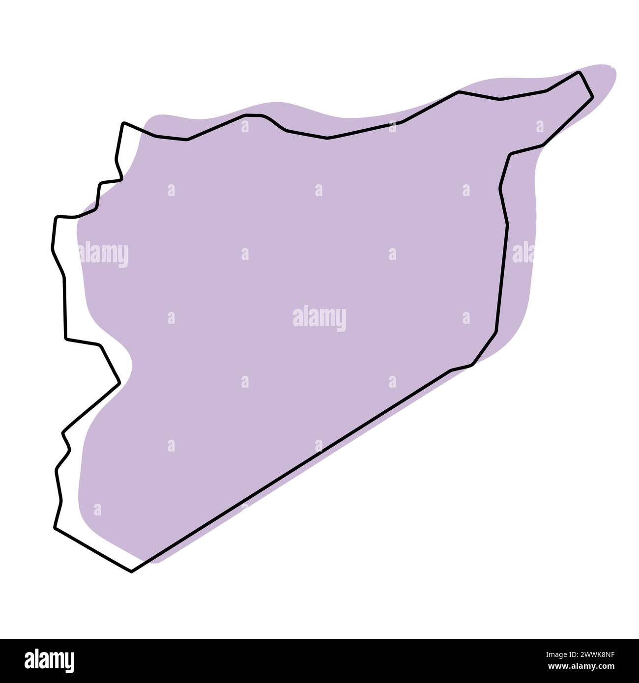 Blank syria map hi-res stock photography and images - Alamy