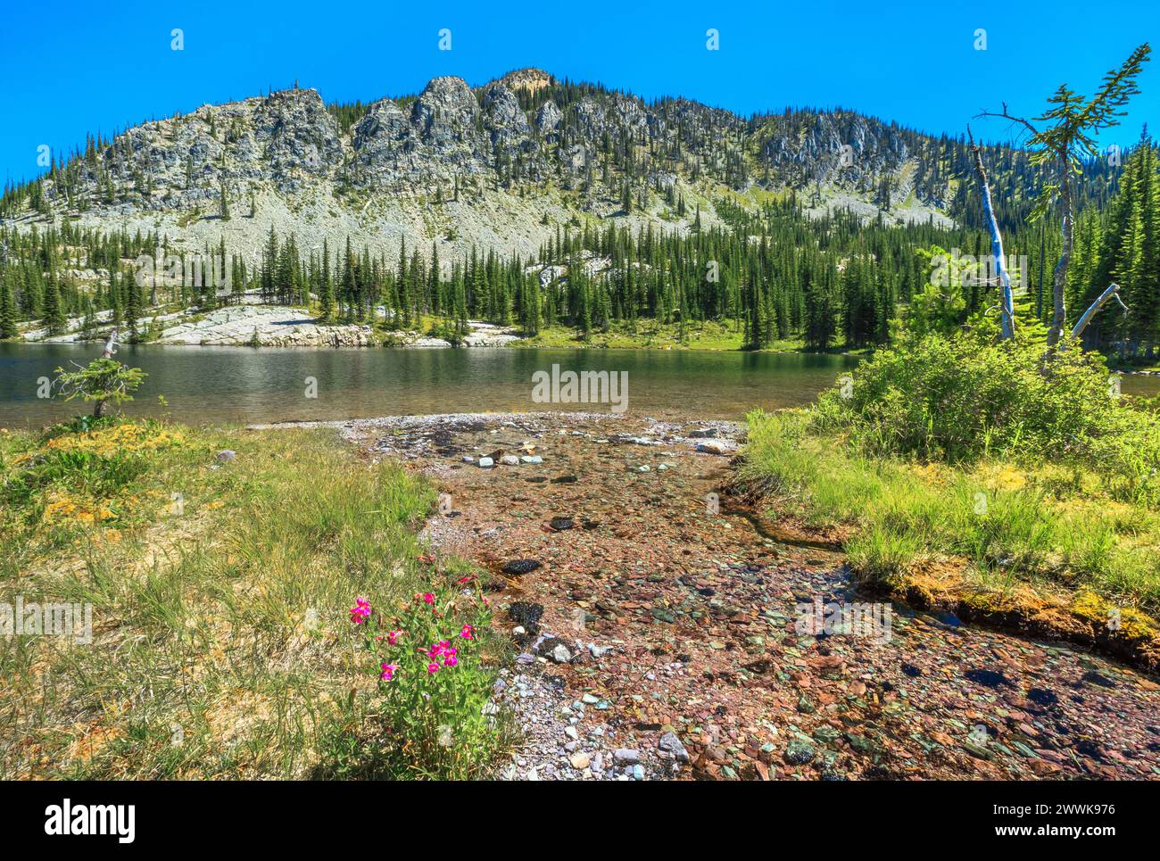 huntsberger lake below huntsberger peak in the whale creek basin of the ...