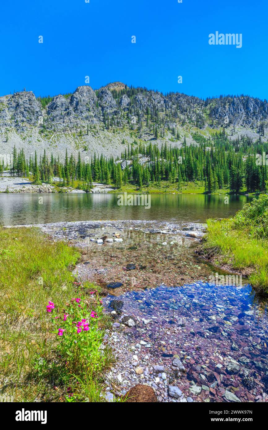 huntsberger lake below huntsberger peak in the whale creek basin of the ...