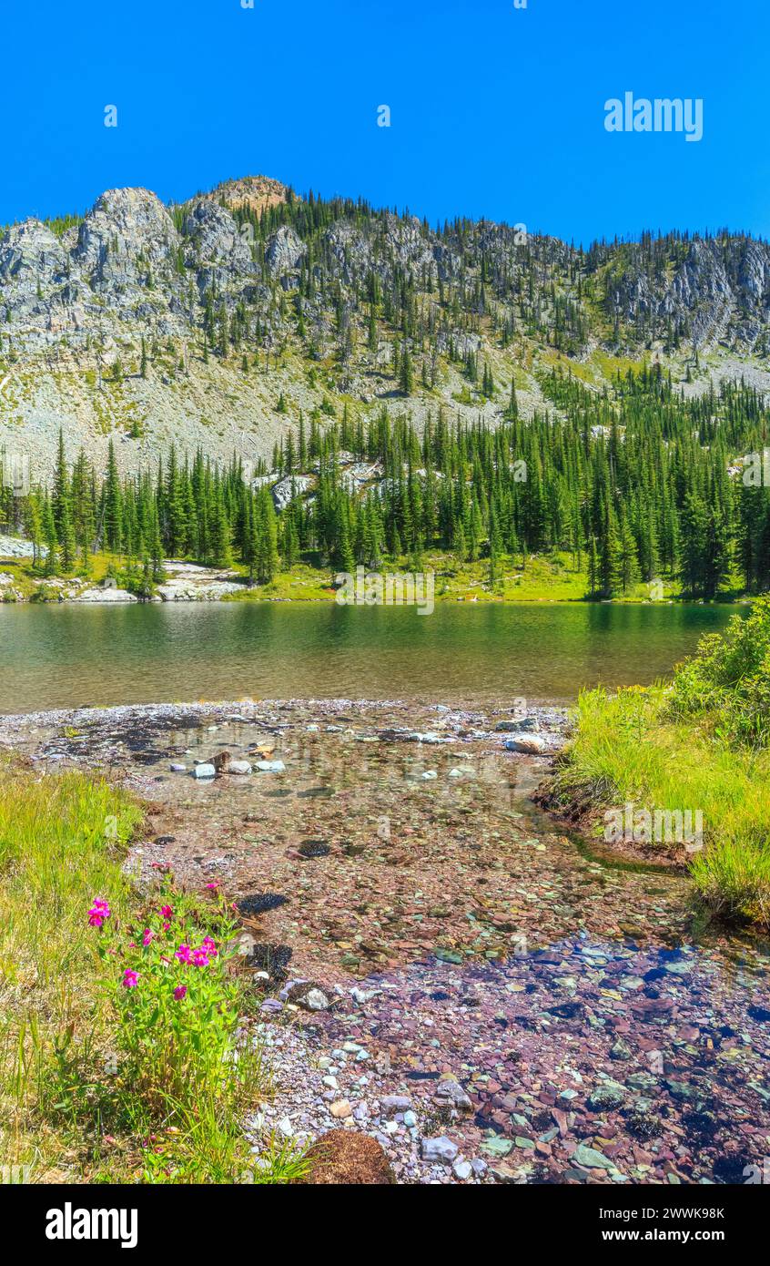 huntsberger lake below huntsberger peak in the whale creek basin of the ...