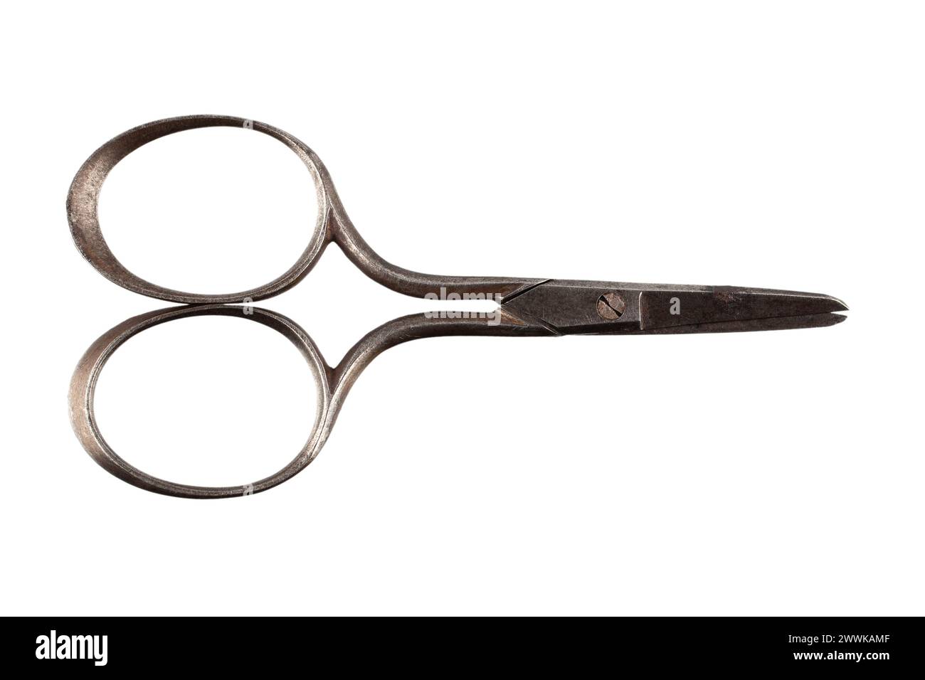 Vintage embroidery scissors isolated on white background Stock Photo ...