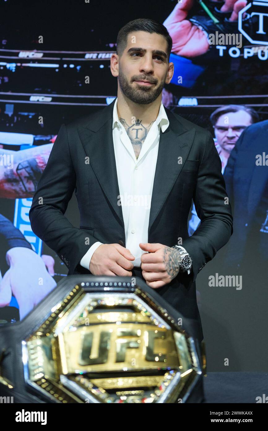 Ilia Topuria Press Conference In Madrid As Mma Ufc World Champion in ...