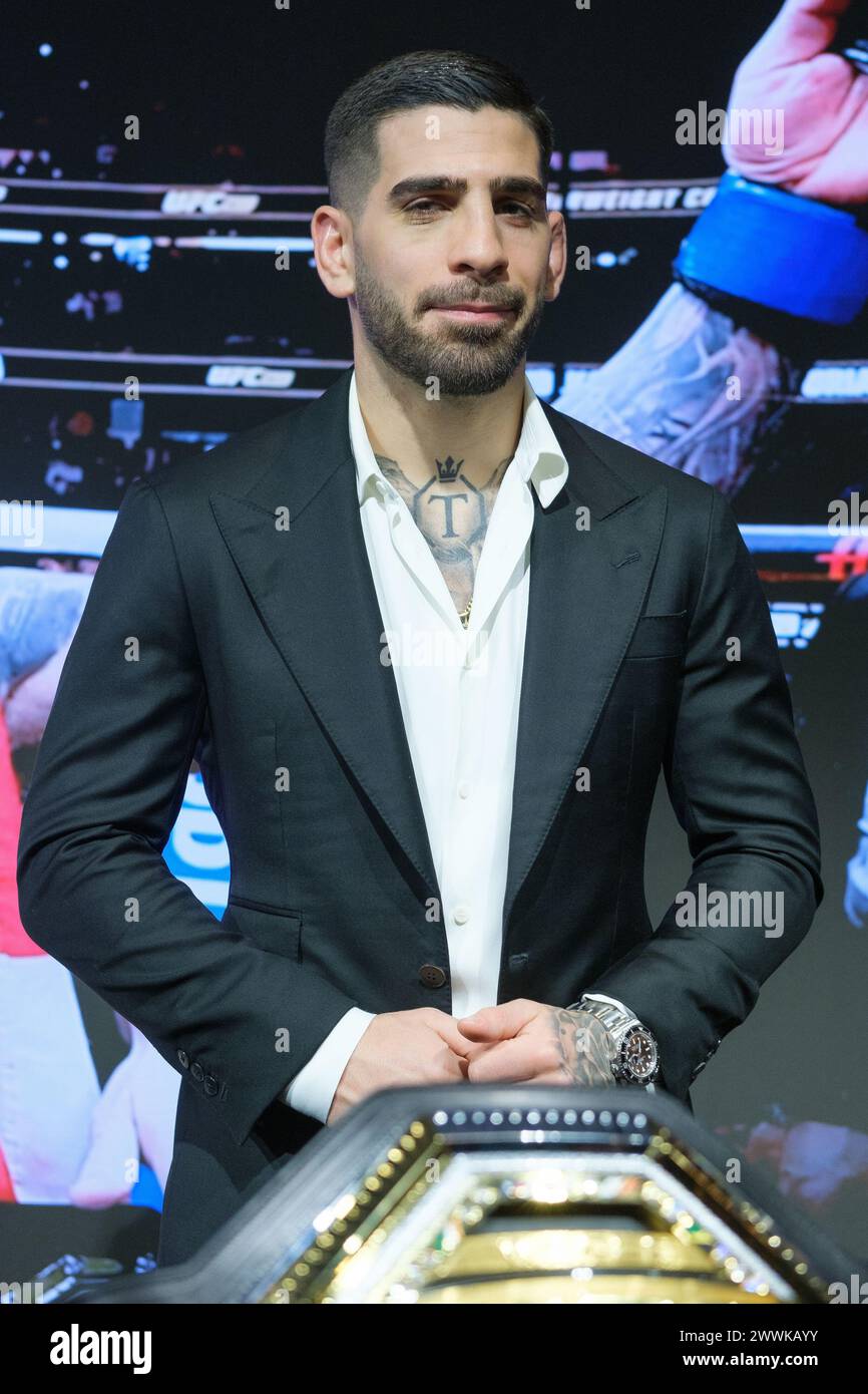 Ilia Topuria Press Conference In Madrid As Mma Ufc World Champion in ...