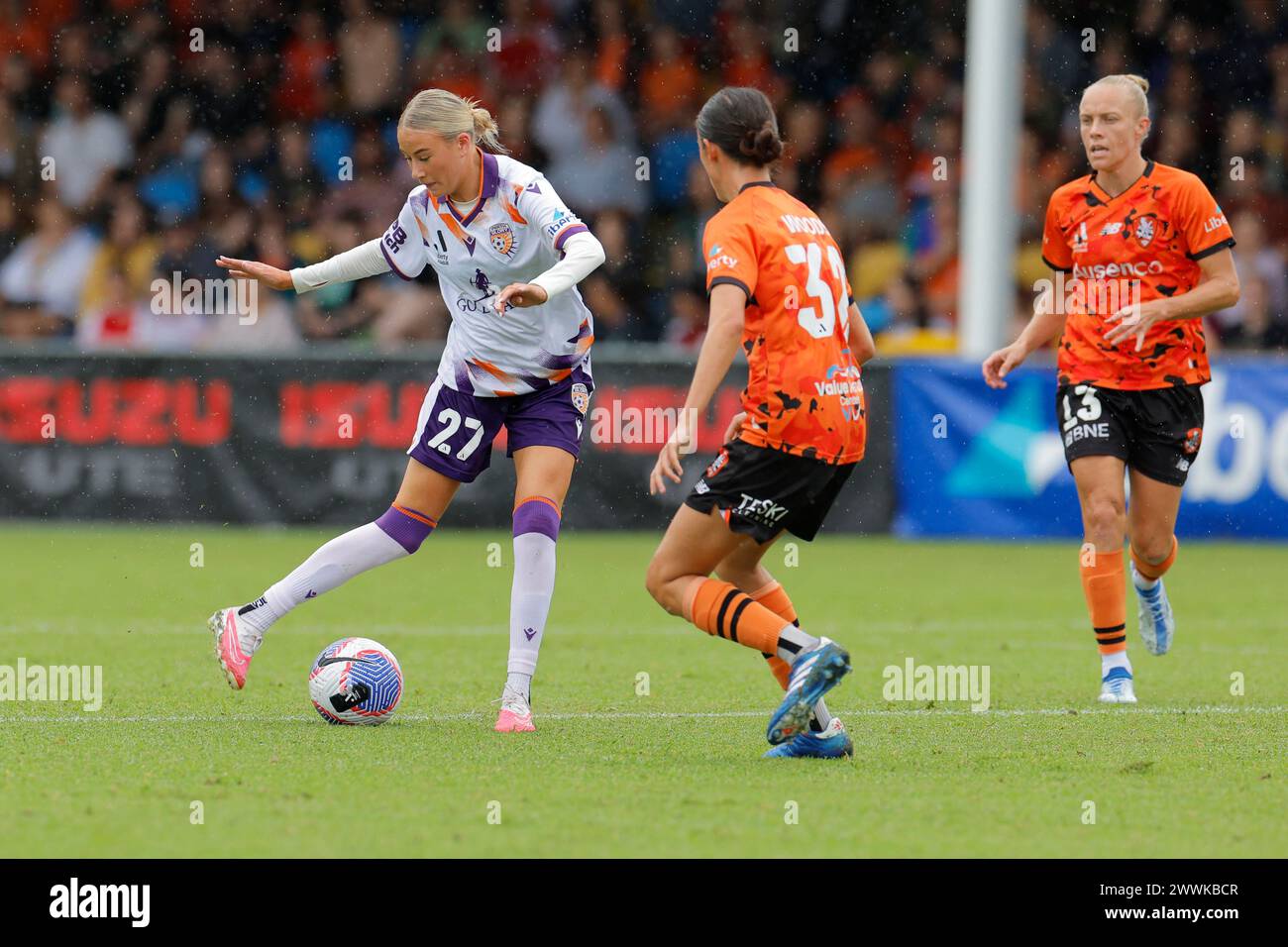 Brisbane, Australia, 24th March 2024. Georgia Cassidy (27 Perth Glory ...