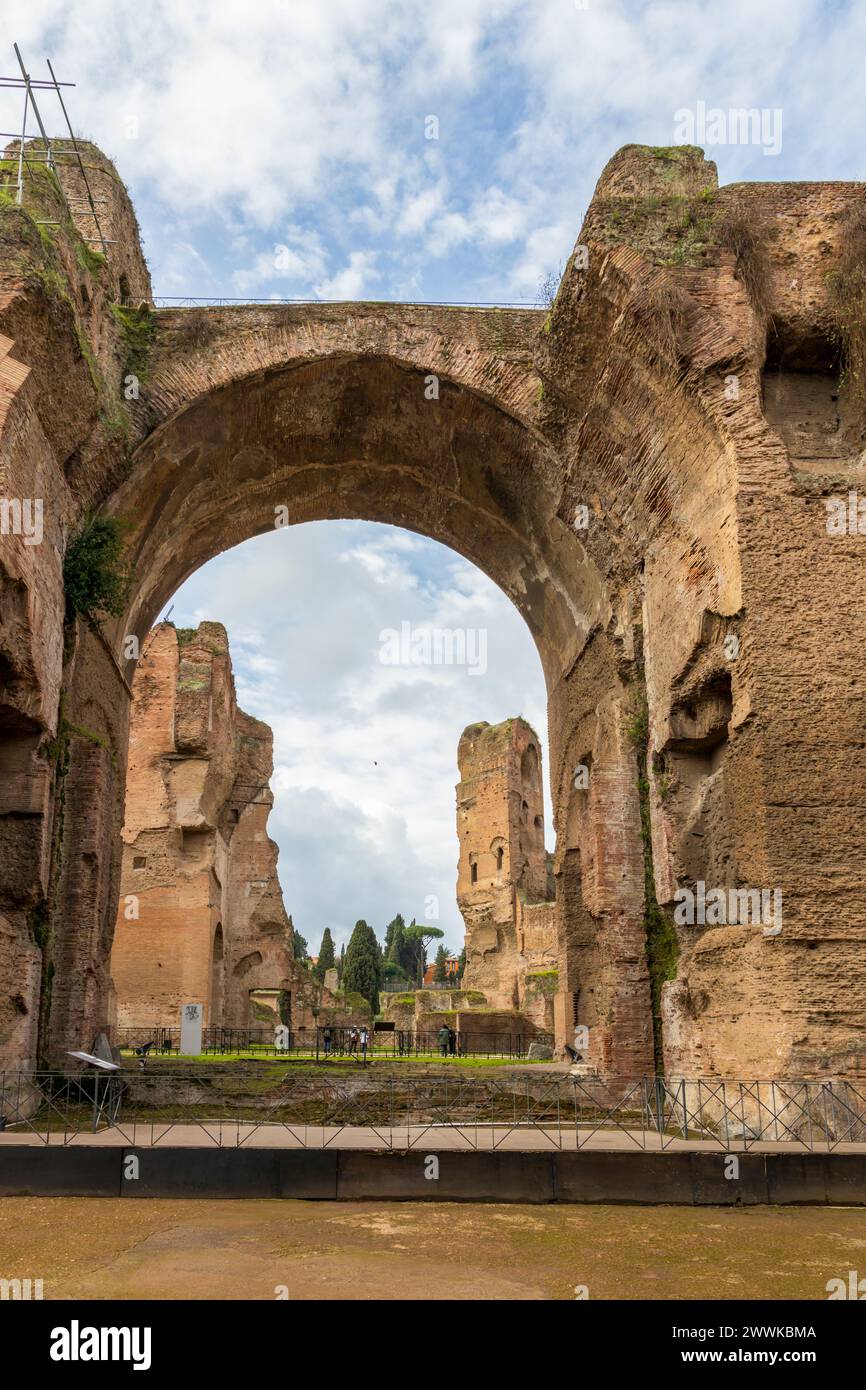 Baths of Caracalla (Terme di Caracalla), ancient ruins of roman public ...