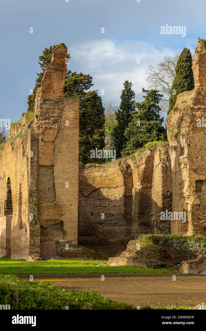 Baths of Caracalla (Terme di Caracalla), ancient ruins of roman public ...