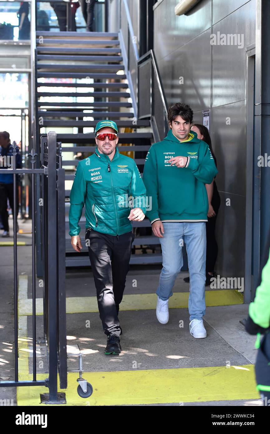MELBOURNE, AUSTRALIA 24 March 2024. Pictured: 14 Fernando Alonso (ESP ...