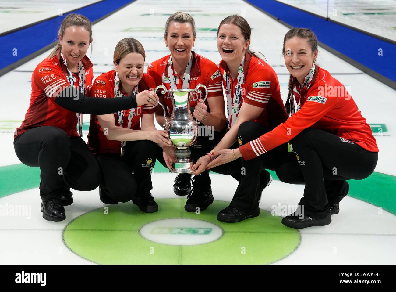 Sydney, Canada. 24th Mar, 2024. Canada skip Rachel Homan, left to right ...