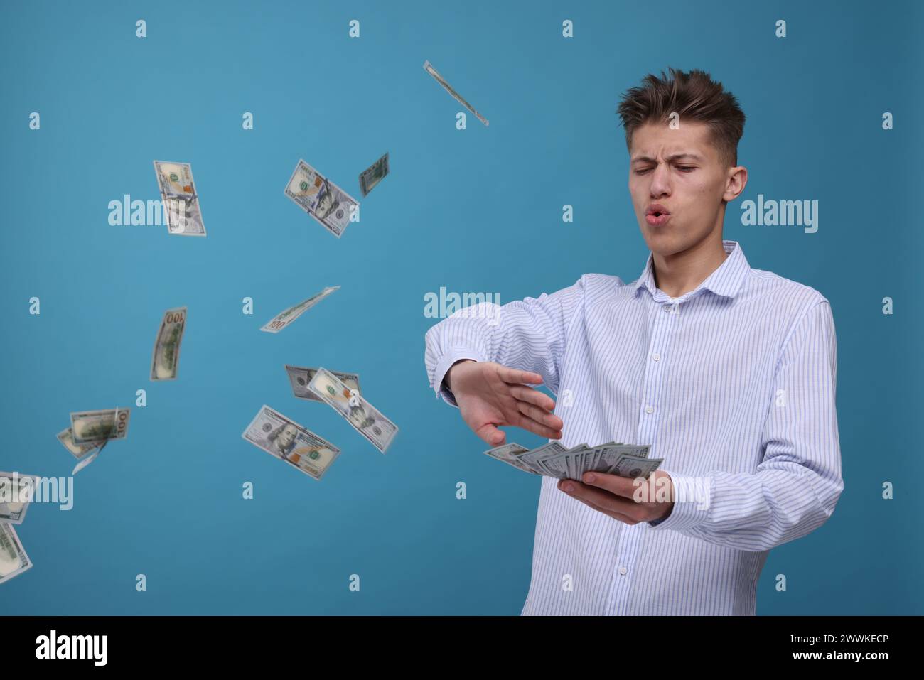 Handsome rich excited businessman hi-res stock photography and images ...