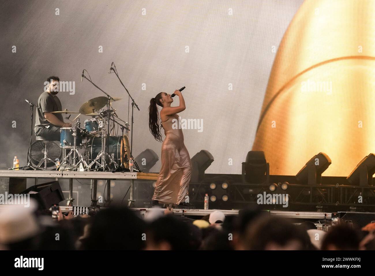 Iranian-Dutch singer Sevdaliza performs at the AXE Ceremonia music ...