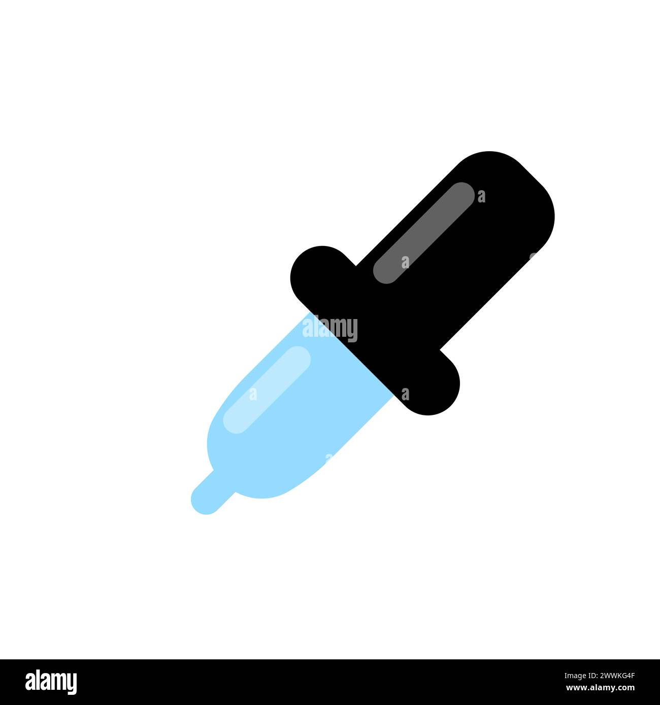 Dropper tool icon. Graphic design application. Color sampling pipette ...