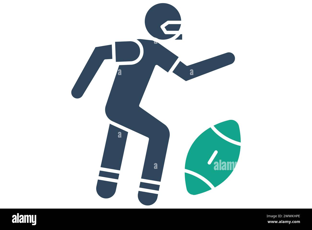 rugby player icon. icon related to sport, gym. solid icon style ...