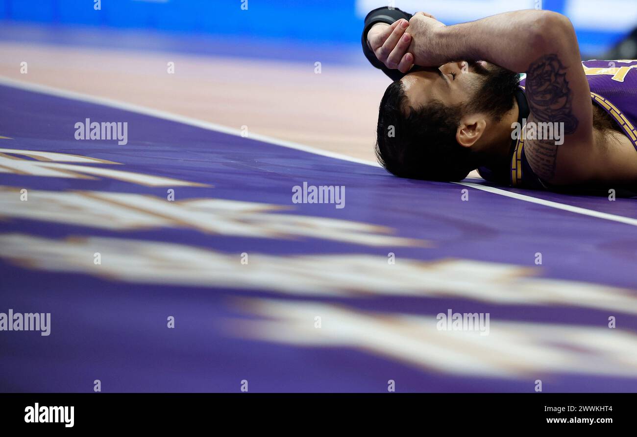 Beijing, China. 24th Mar, 2024. Grant Riller of Beijing Royal Fighters ...