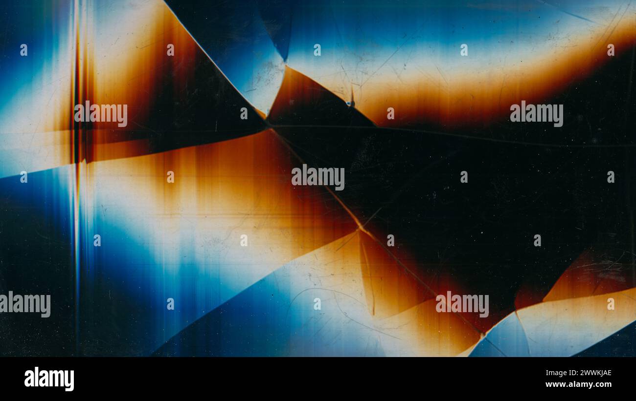 Cracked screen matrix distortion broken glass dust Stock Photo - Alamy