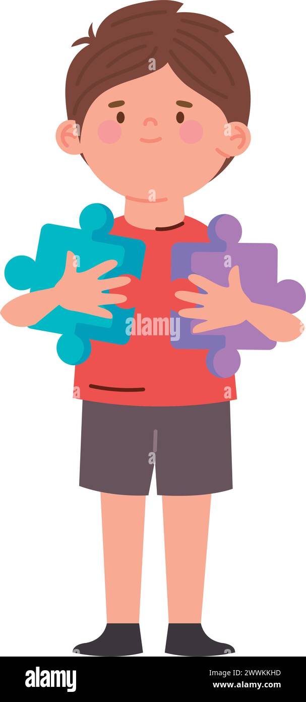 autism boy happy Stock Vector Image & Art - Alamy