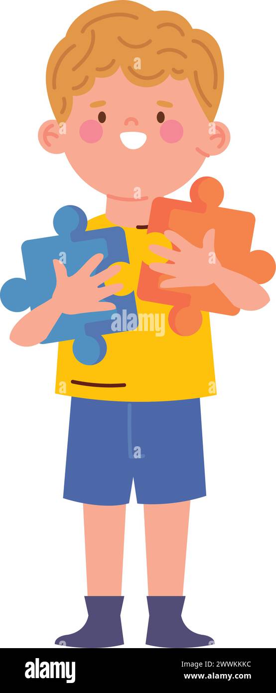 autism boy standing Stock Vector Image & Art - Alamy