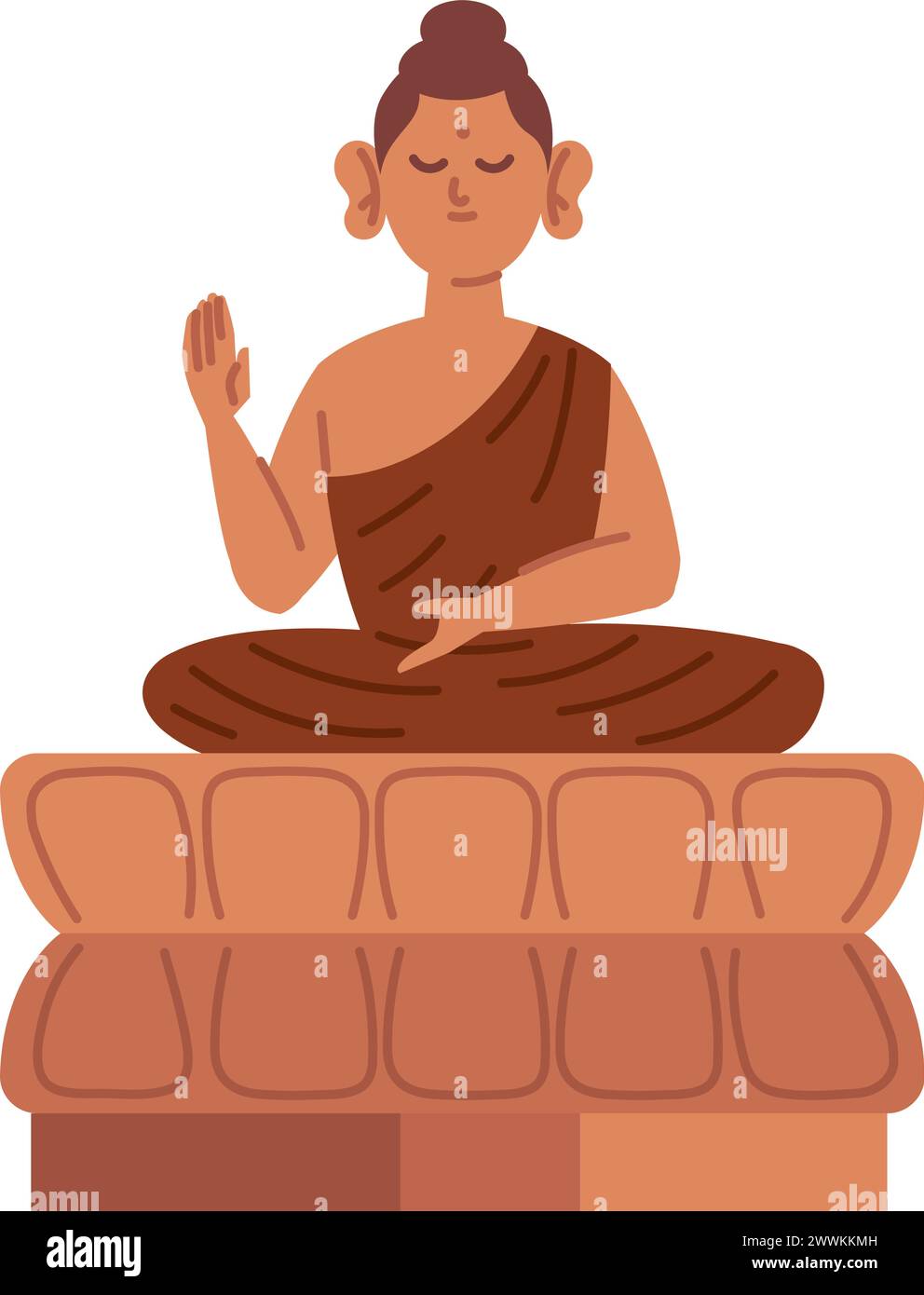 waisak buddhist character Stock Vector Image & Art - Alamy