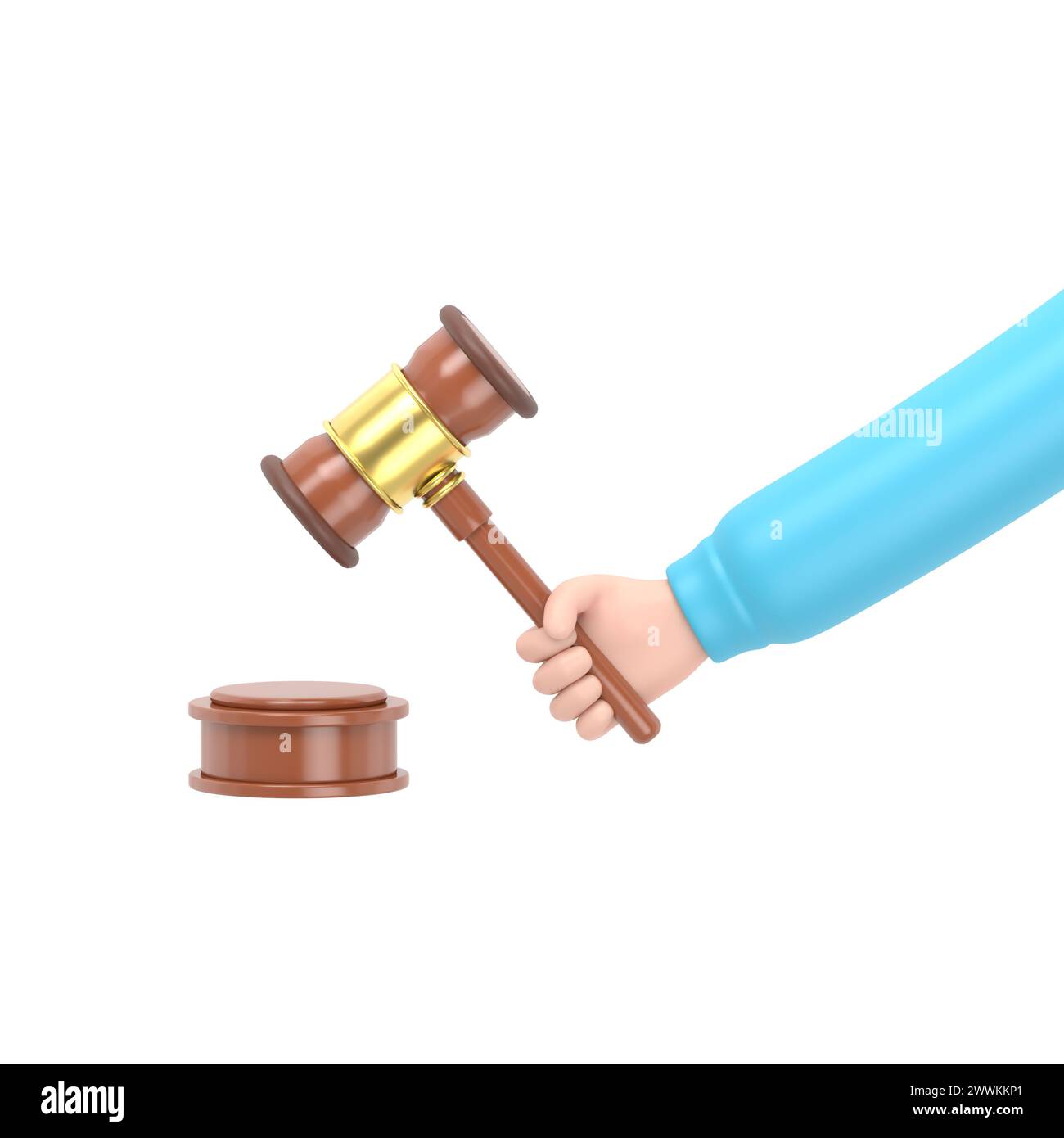 Cartoon gavel hi-res stock photography and images - Alamy
