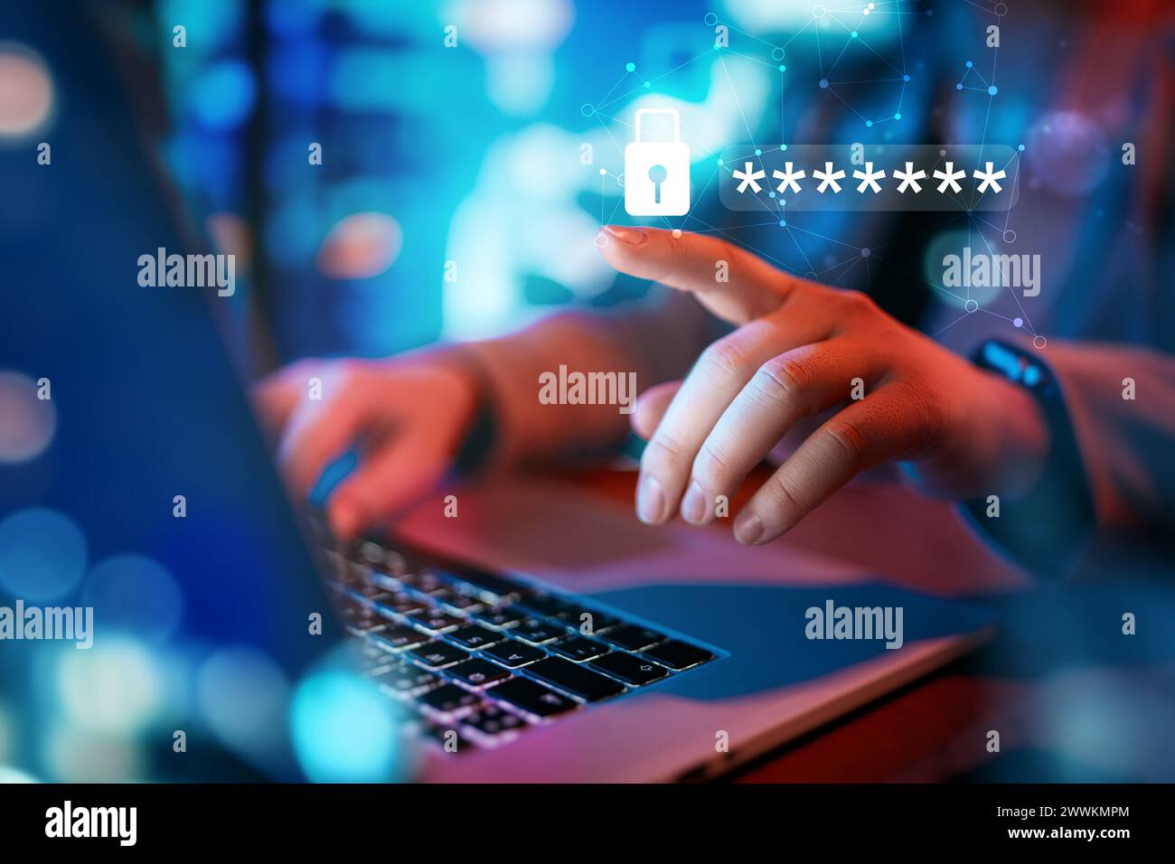 Using a password for mobile cybersecurity or a password to confirm ...