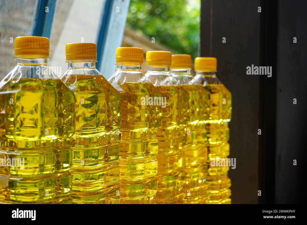 Stock photo of bottled cooking oil Stock Photo - Alamy