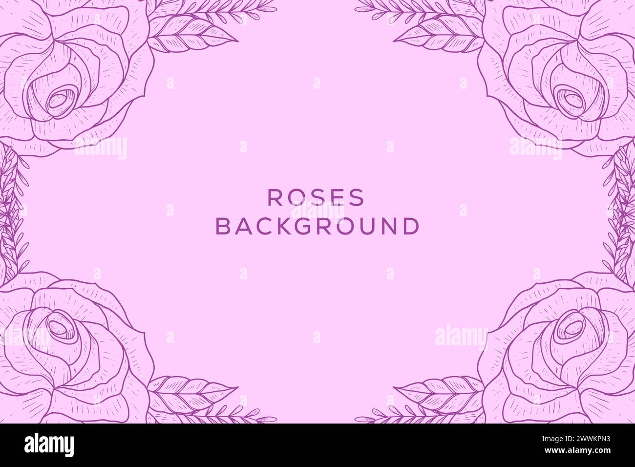 Hand drawn roses Stock Vector Images - Alamy