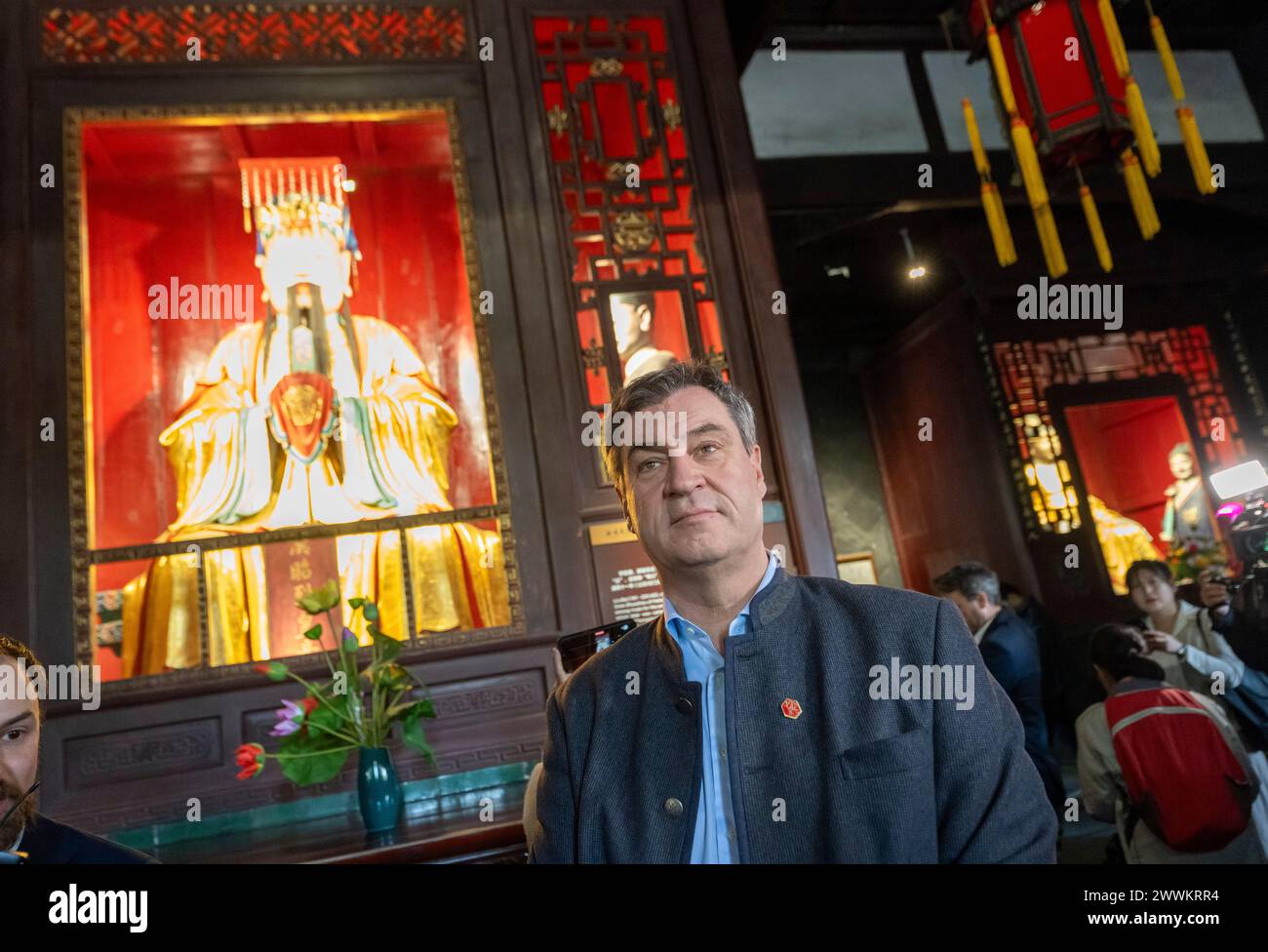 Chengdu, China. 25th Mar, 2024. Markus Söder, (CSU) Minister President ...