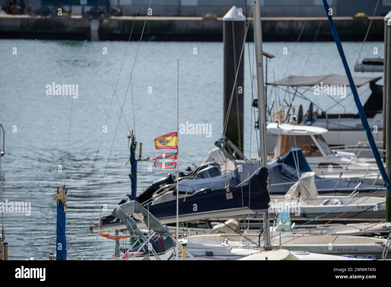 Pasaia, Spain: 2024 March 24: Recreational boats in the fishing and ...