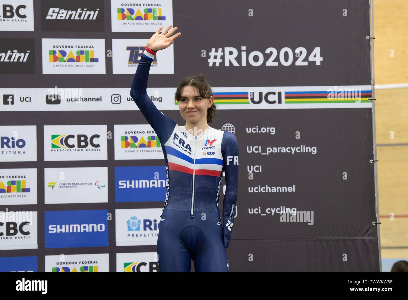 Rio de Janeiro, Brazil. 24th Mar, 2024. Heidi Gaugain of France, bronze ...