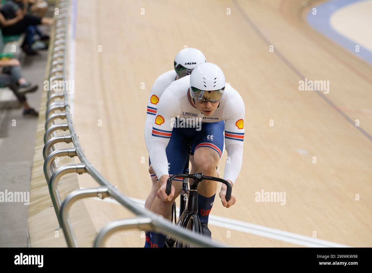 Rio de Janeiro, Brazil. 24th Mar, 2024. Steffan Lloyd (front) pilots ...