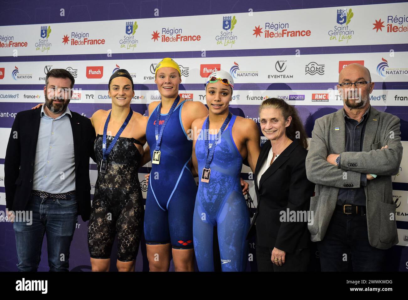 Saint Germain En Laye, France. 24th Mar, 2024. France's golden medalist ...