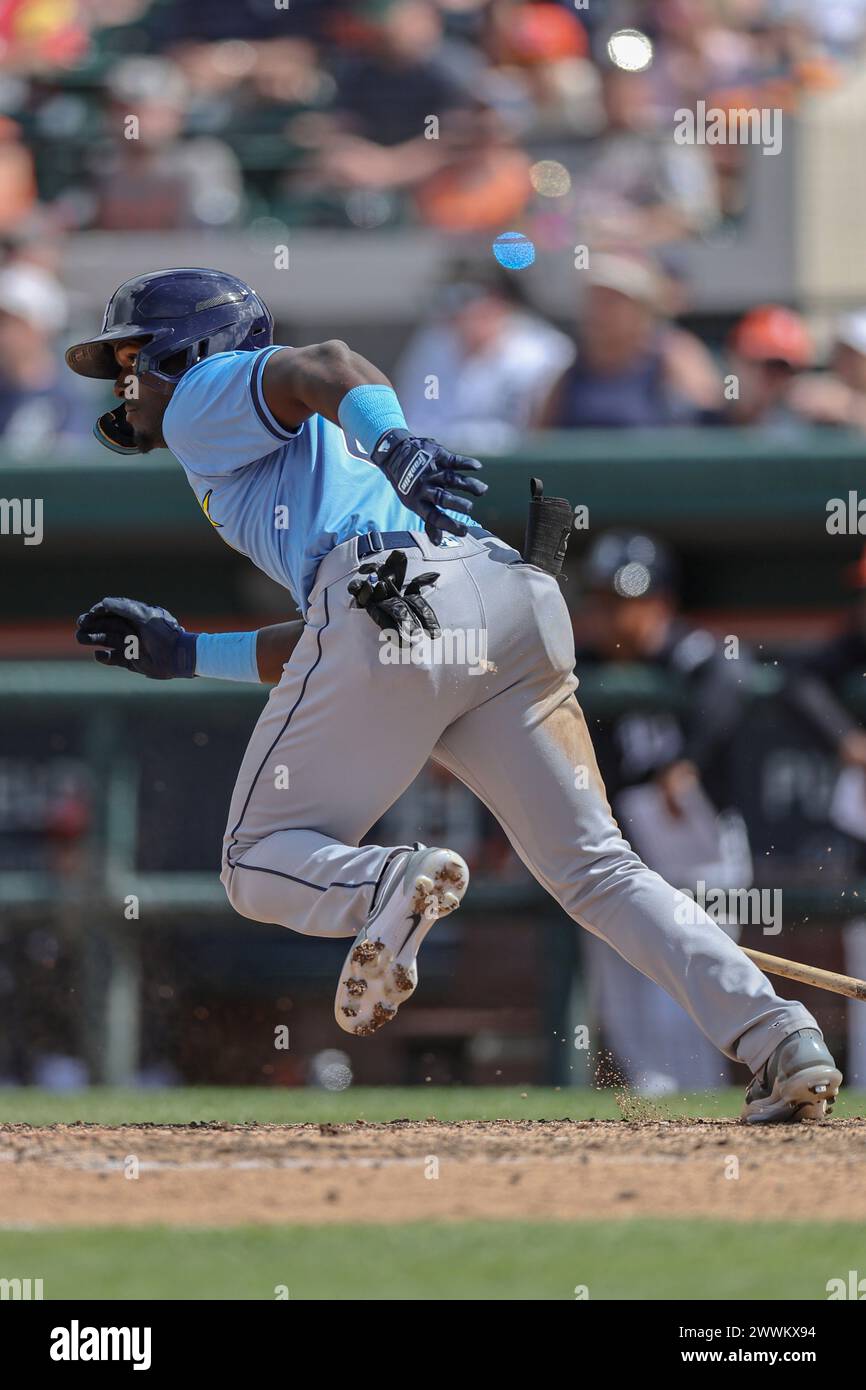 Lakeland FL USA; Tampa Bay Rays second baseman Odalys Peguero (88 ...