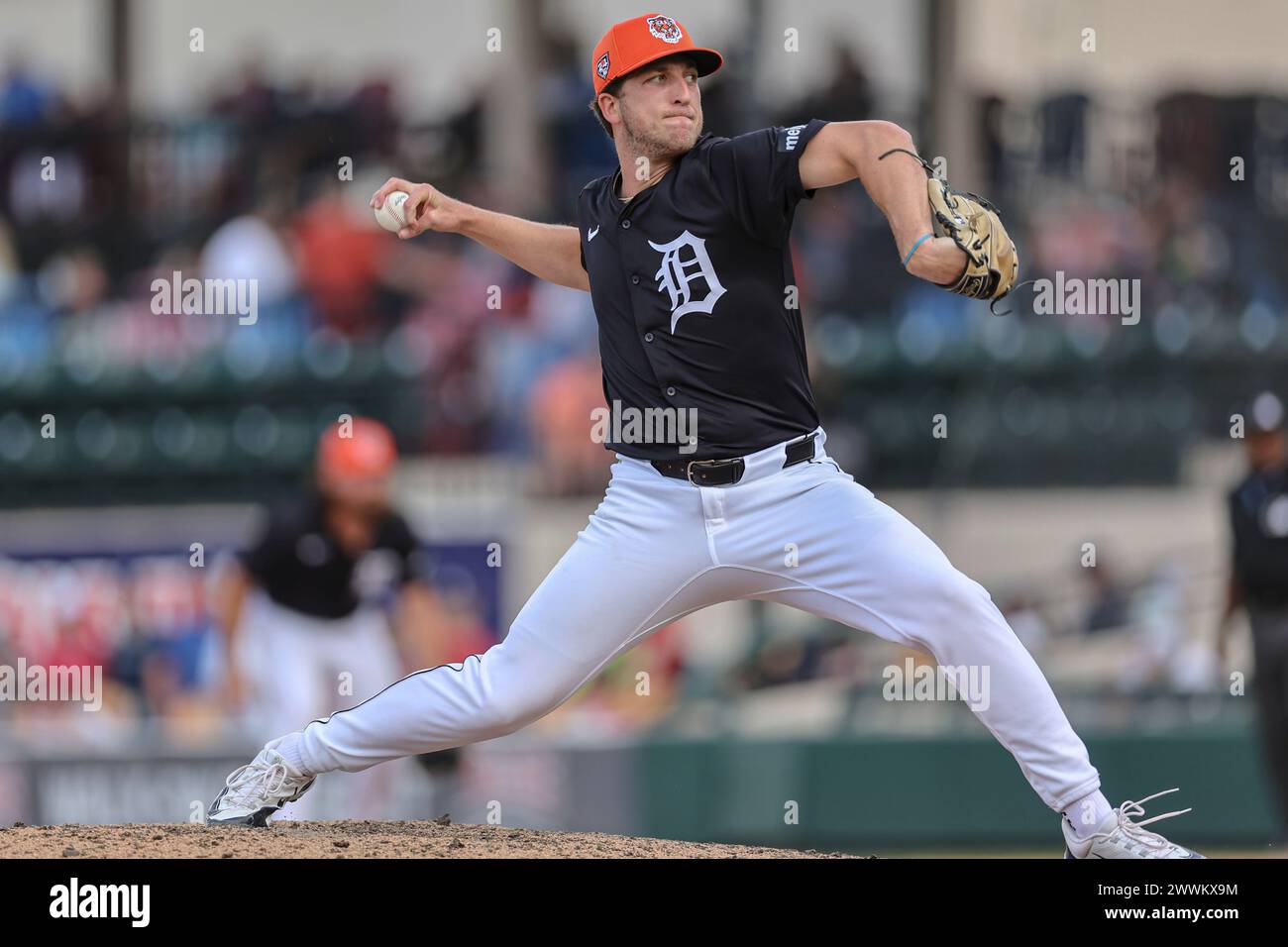 Lakeland FL USA; Detroit Tigers relief pitcher Beau Brieske (4 ...