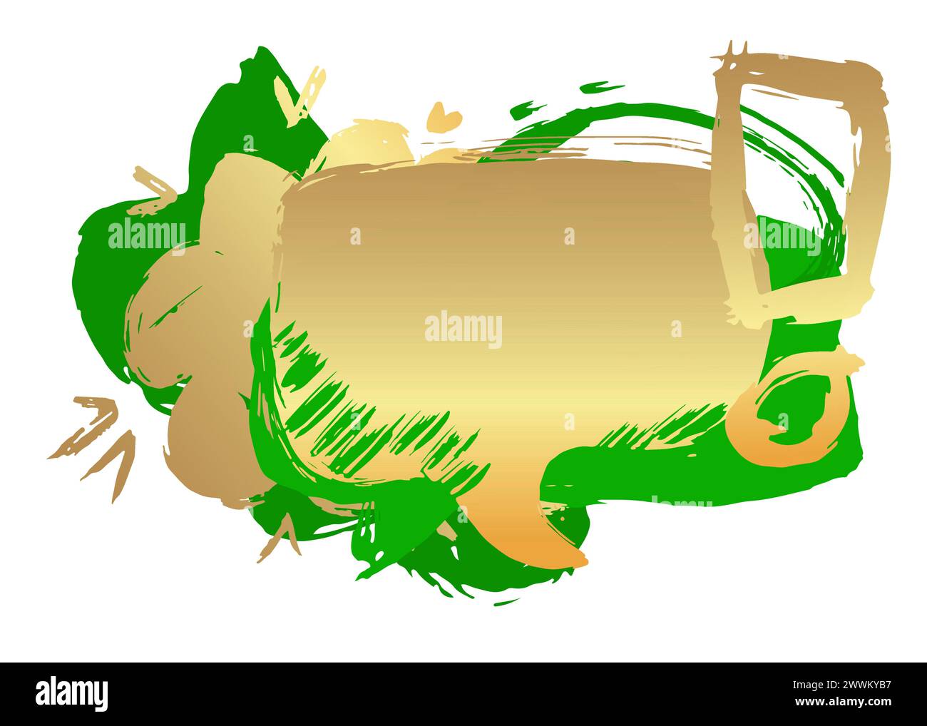 Abstract gold graffiti speech bubble hi-res stock photography and ...