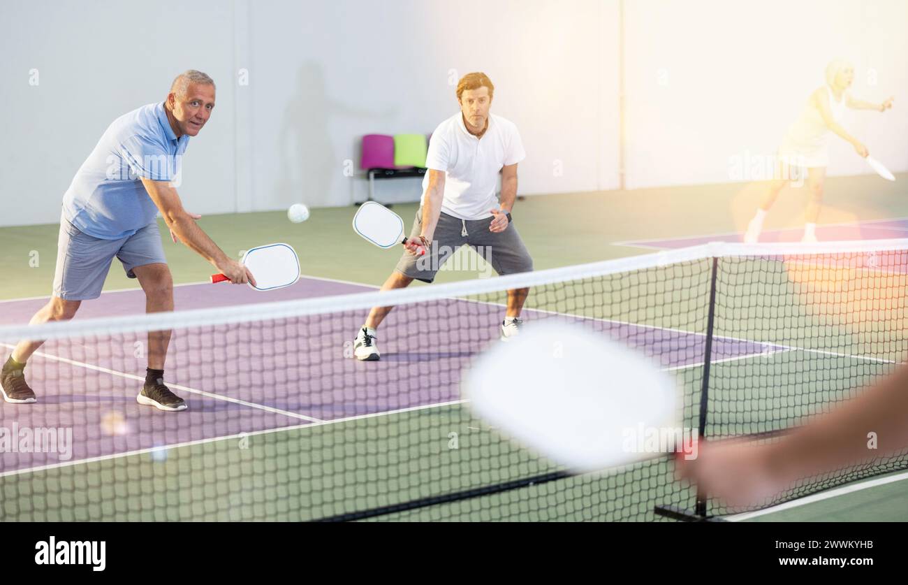 Pickleball indoors hi-res stock photography and images - Alamy