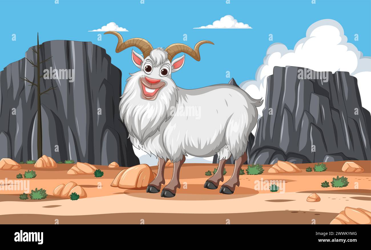 Goat habitat Stock Vector Images - Alamy