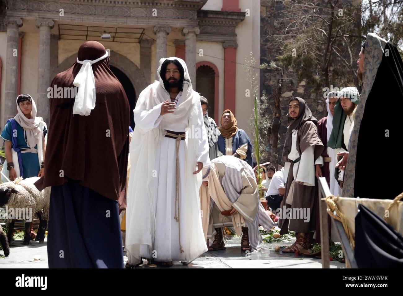 Non Exclusive: Christopher Gomez represents Christ in the 181st edition ...