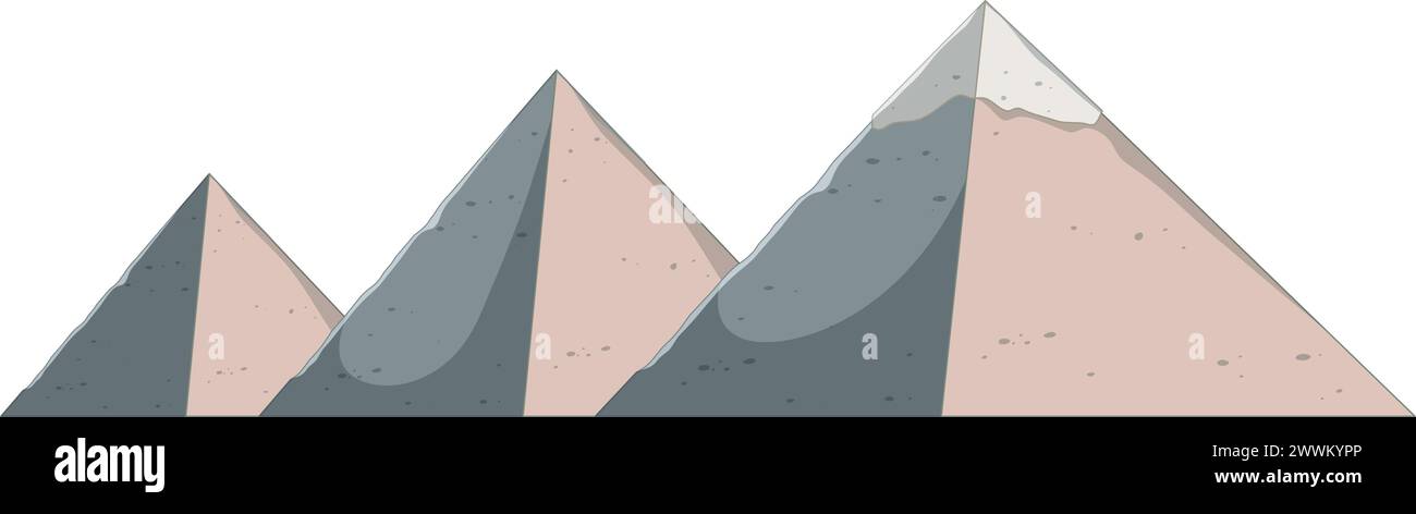 Abstract geometric mountain peaks in vector style Stock Vector Image ...