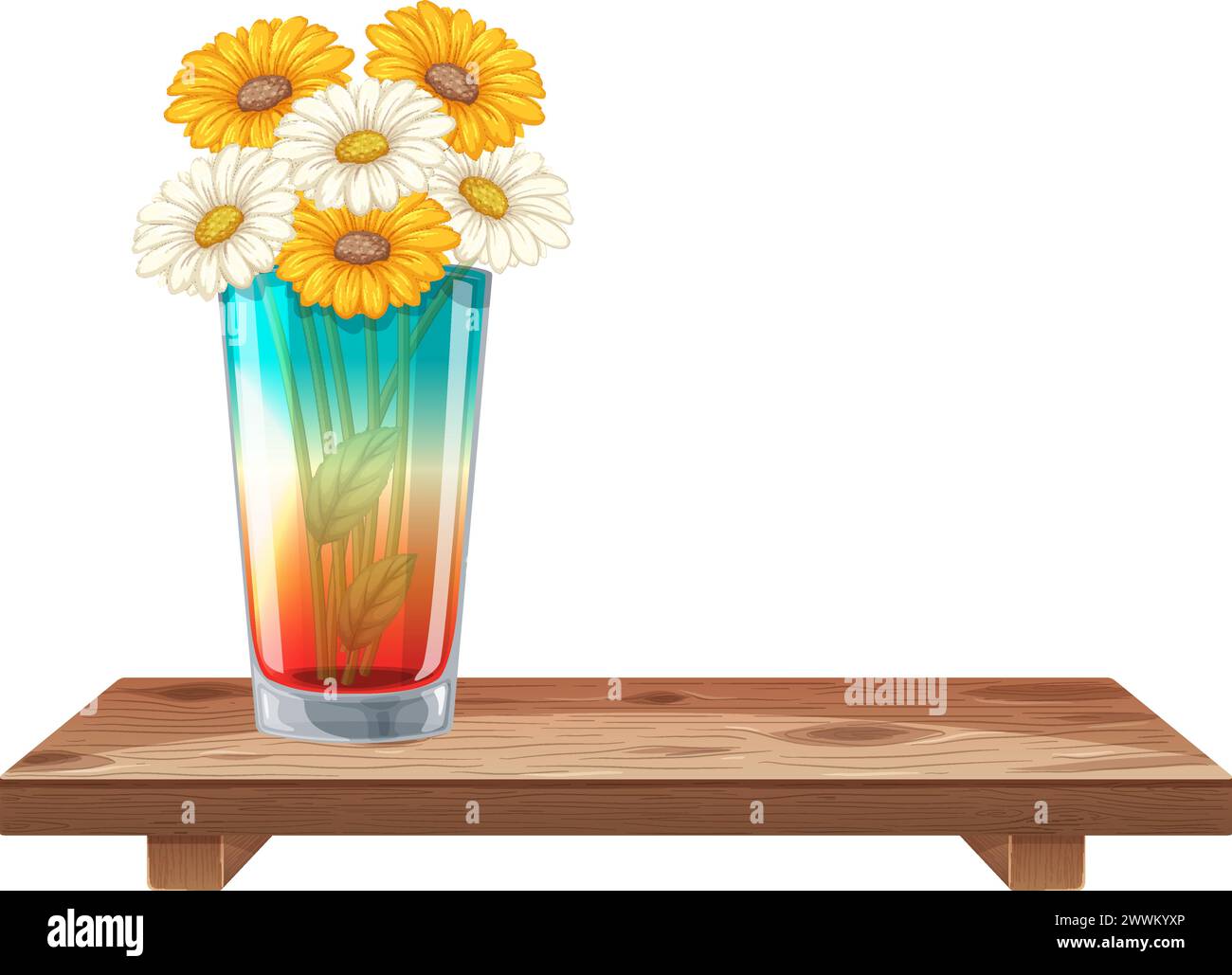 Tabletop flowers Stock Vector Images - Alamy